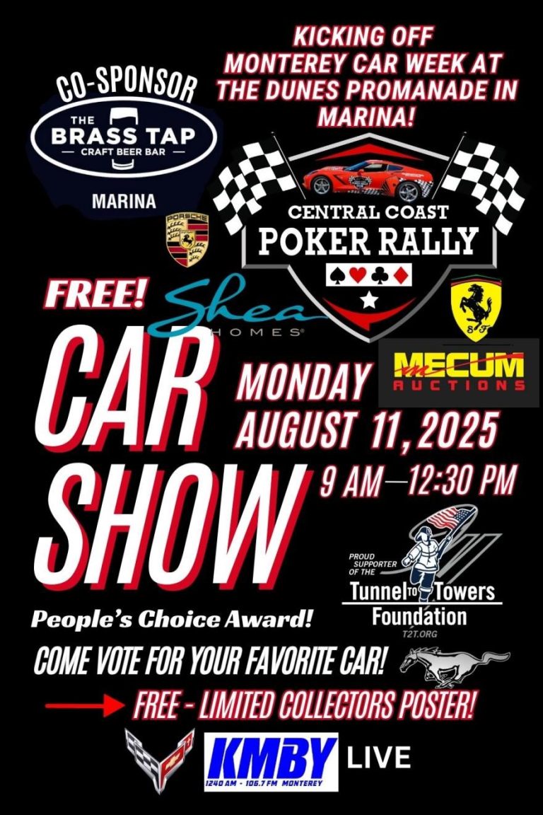 Itinerary - Central Coast Poker Rally